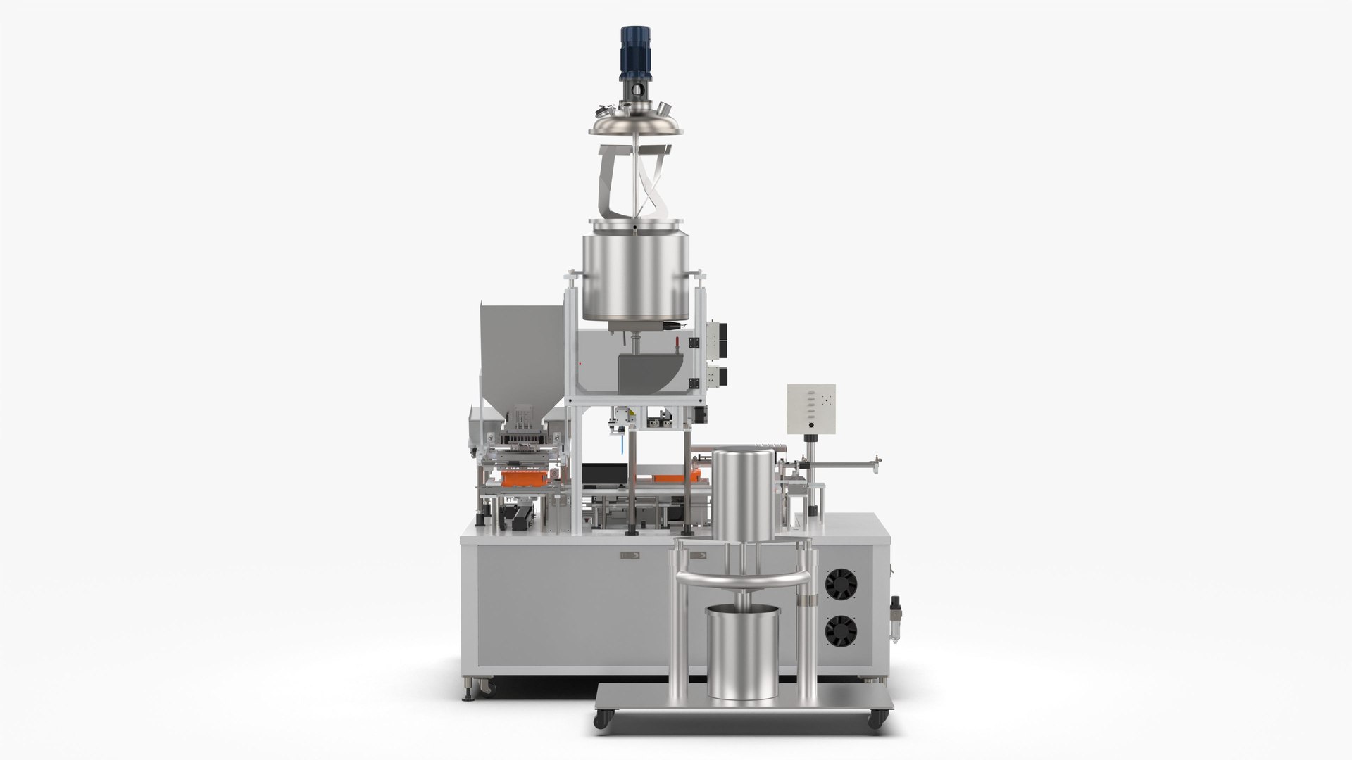 Fully Automatic Tube Loading And Glue Collection Machine 3D Model ...