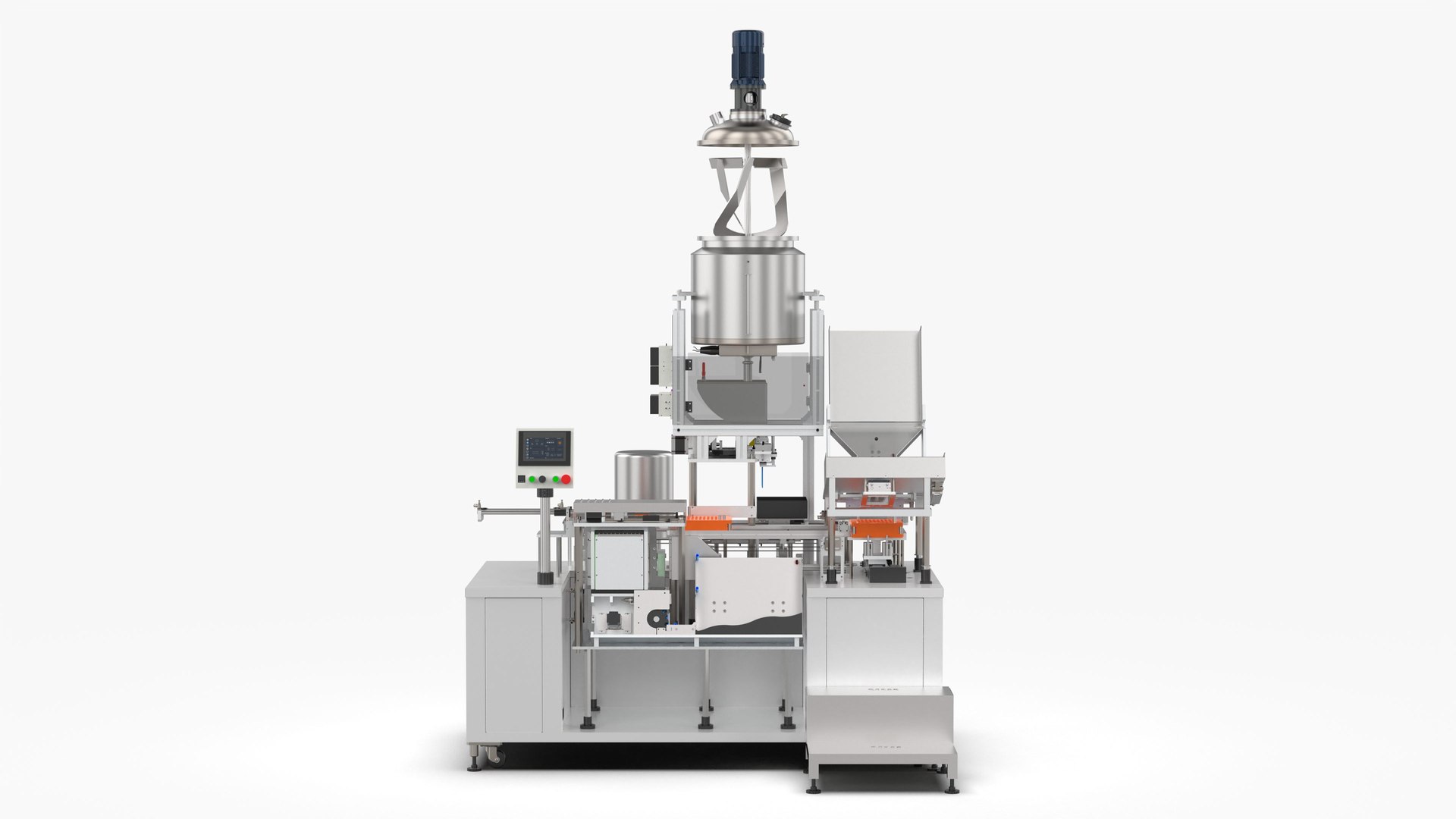 Fully Automatic Tube Loading And Glue Collection Machine 3D Model ...