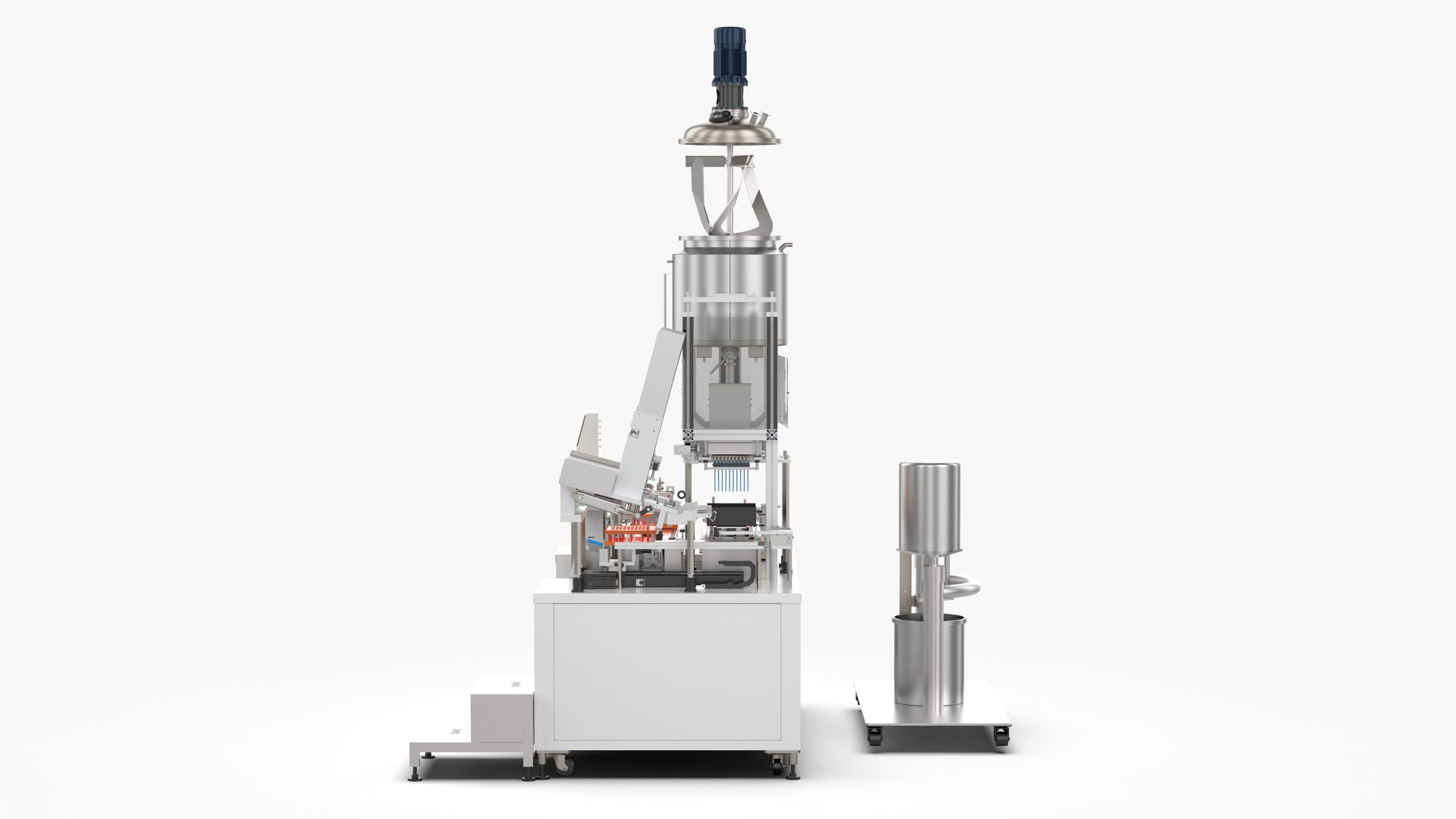 Fully Automatic Tube Loading And Glue Collection Machine 3D Model ...