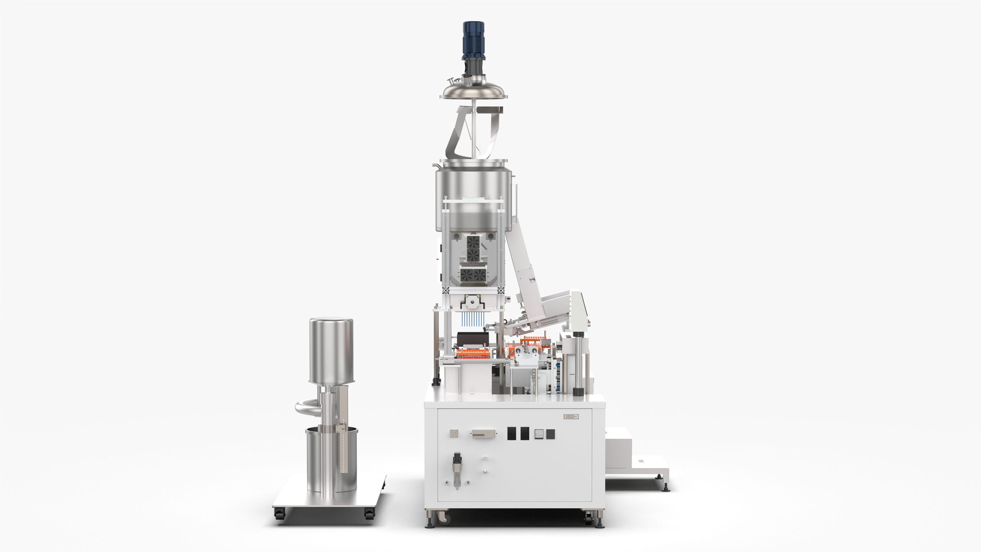 Fully Automatic Tube Loading And Glue Collection Machine 3D Model ...