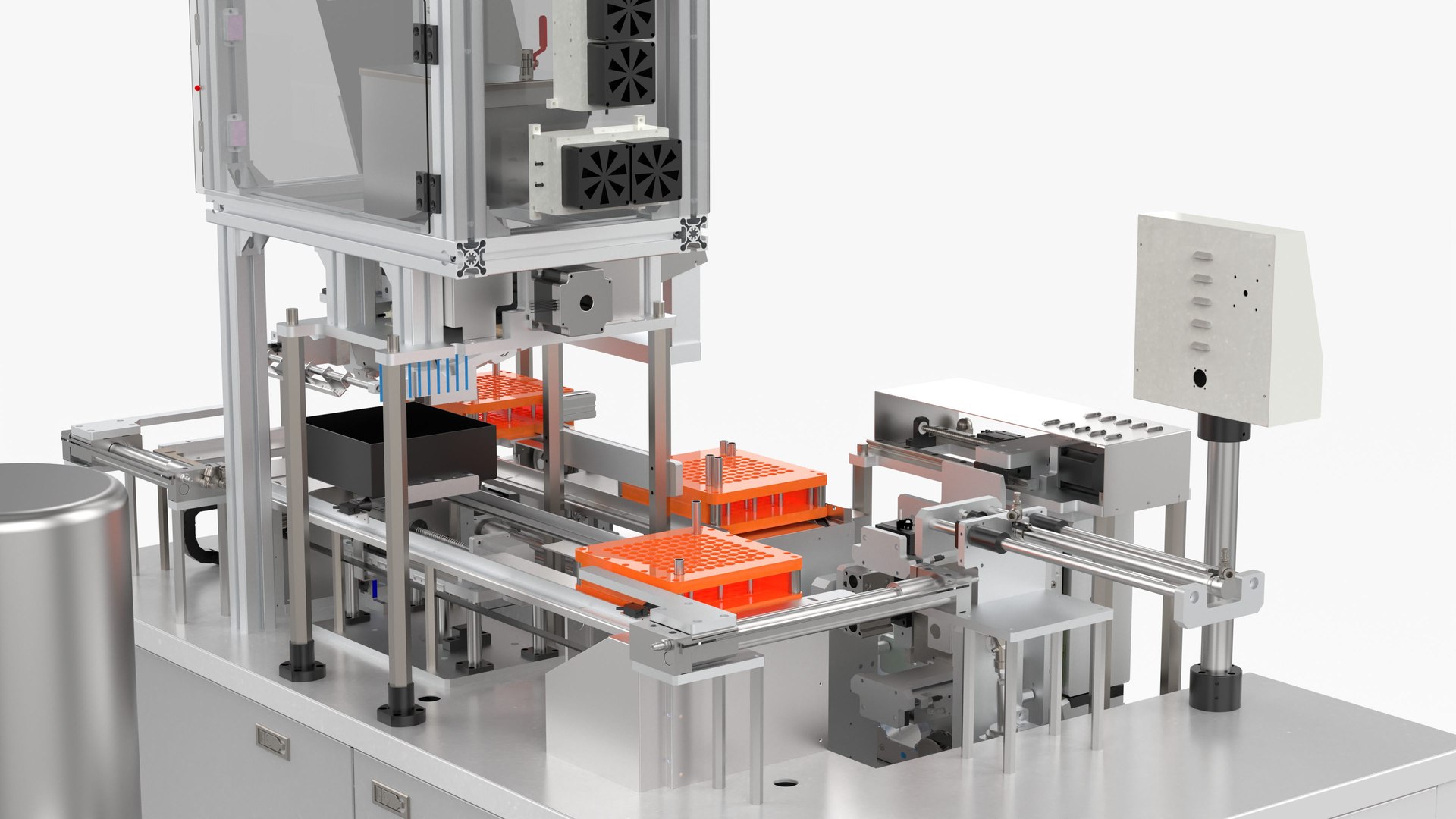 Fully Automatic Tube Loading And Glue Collection Machine 3D Model ...