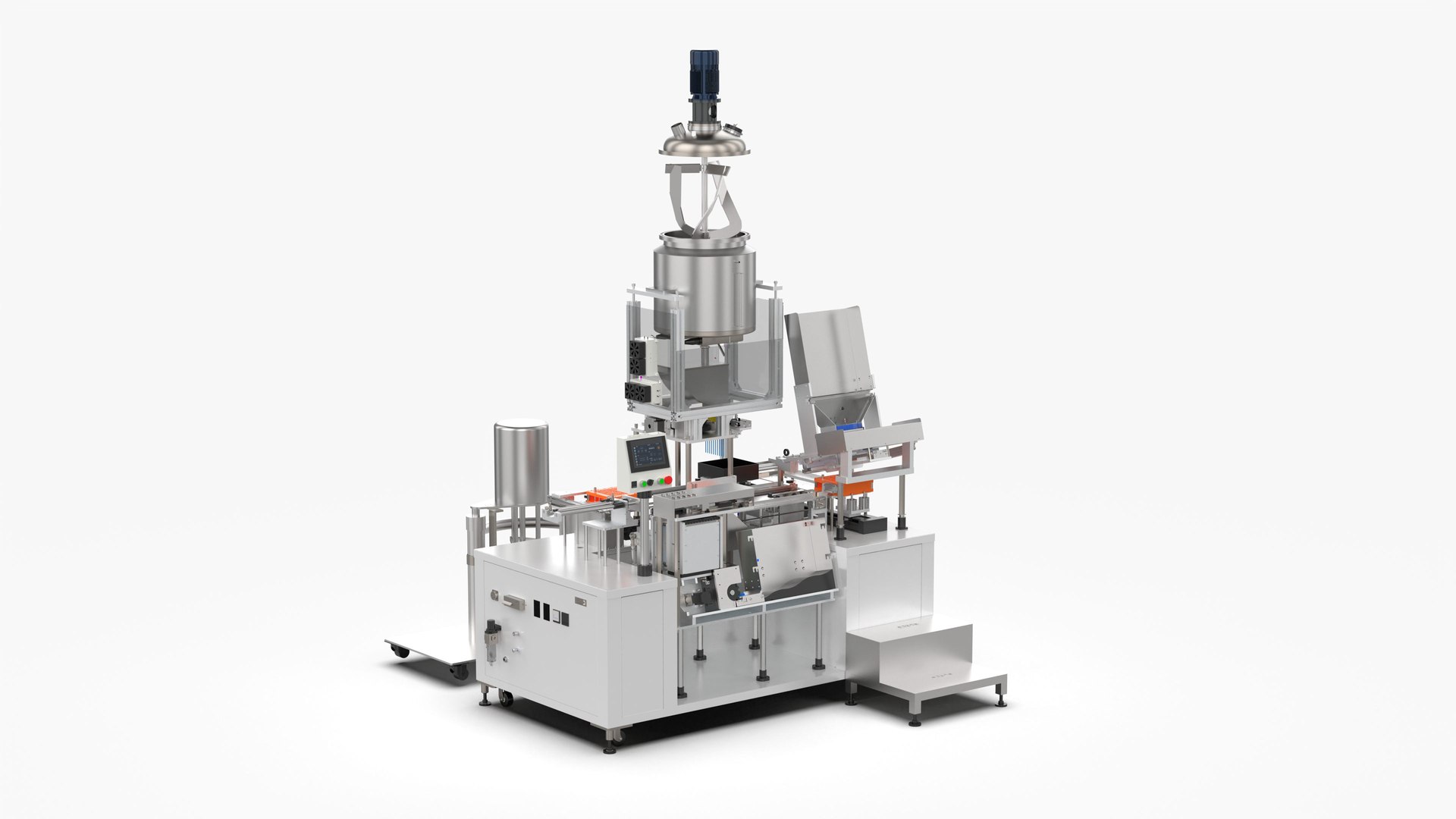 Fully Automatic Tube Loading And Glue Collection Machine 3D Model ...