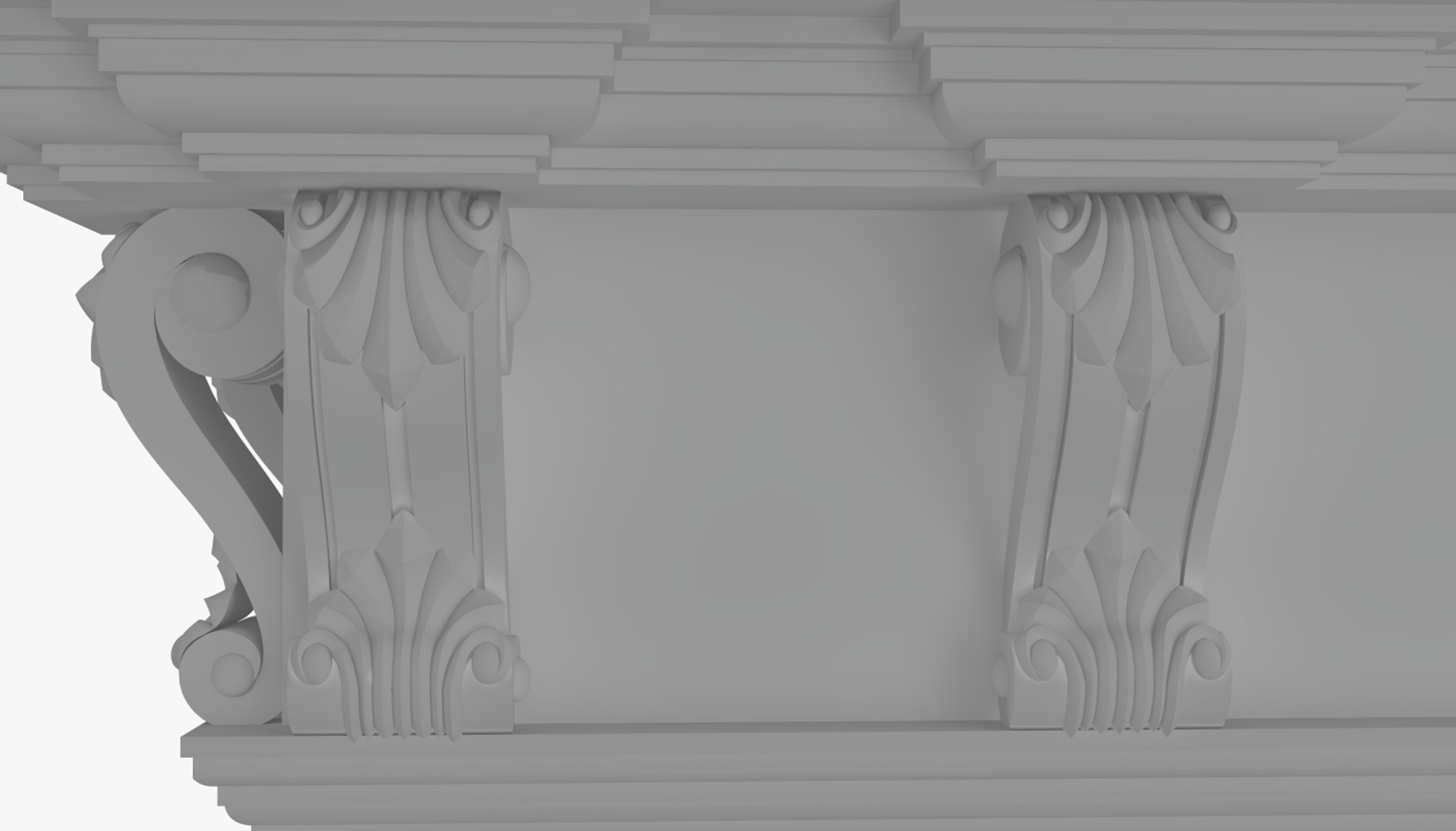 3D Crawn Molding - TurboSquid 1318227