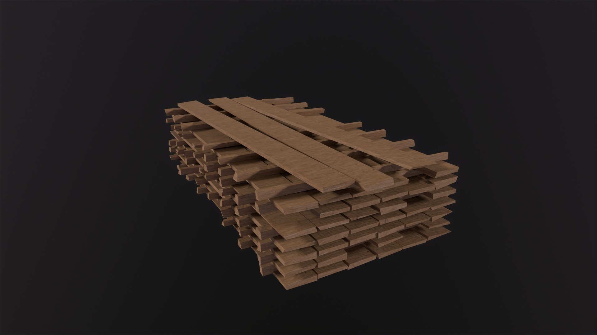 3D Wood Board Stock Model - TurboSquid 2141536