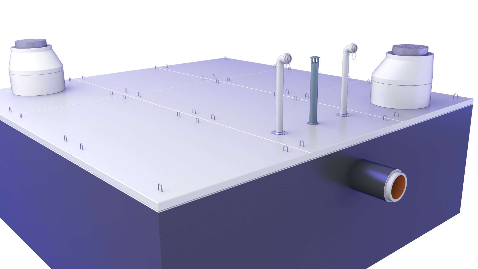 Concrete Fire Fighting Water Storage Tank 5 3D - TurboSquid 1980062