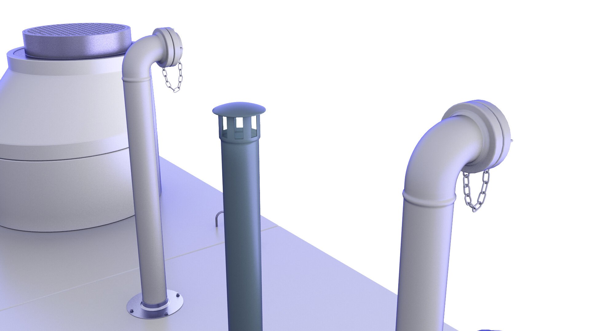 Concrete Fire Fighting Water Storage Tank 5 3D - TurboSquid 1980062