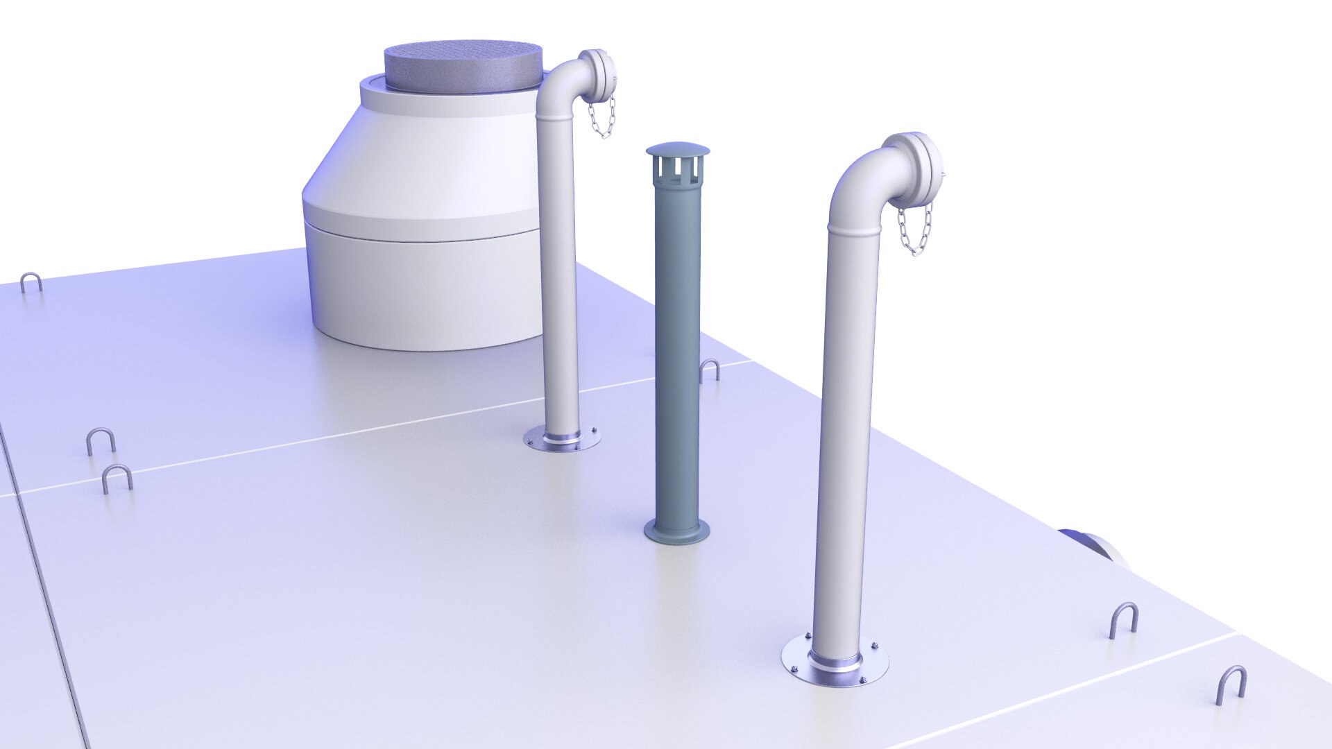 Concrete Fire Fighting Water Storage Tank 5 3D - TurboSquid 1980062