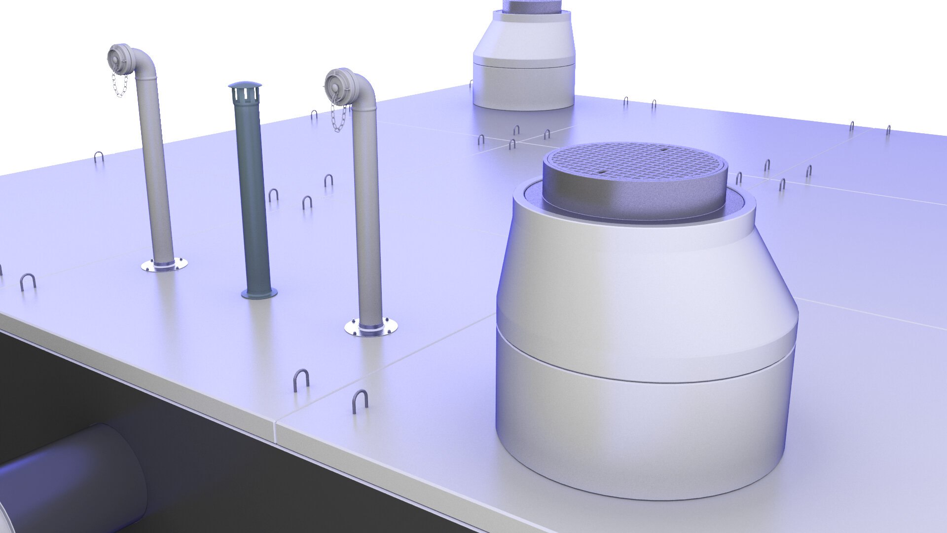 Concrete Fire Fighting Water Storage Tank 5 3D - TurboSquid 1980062