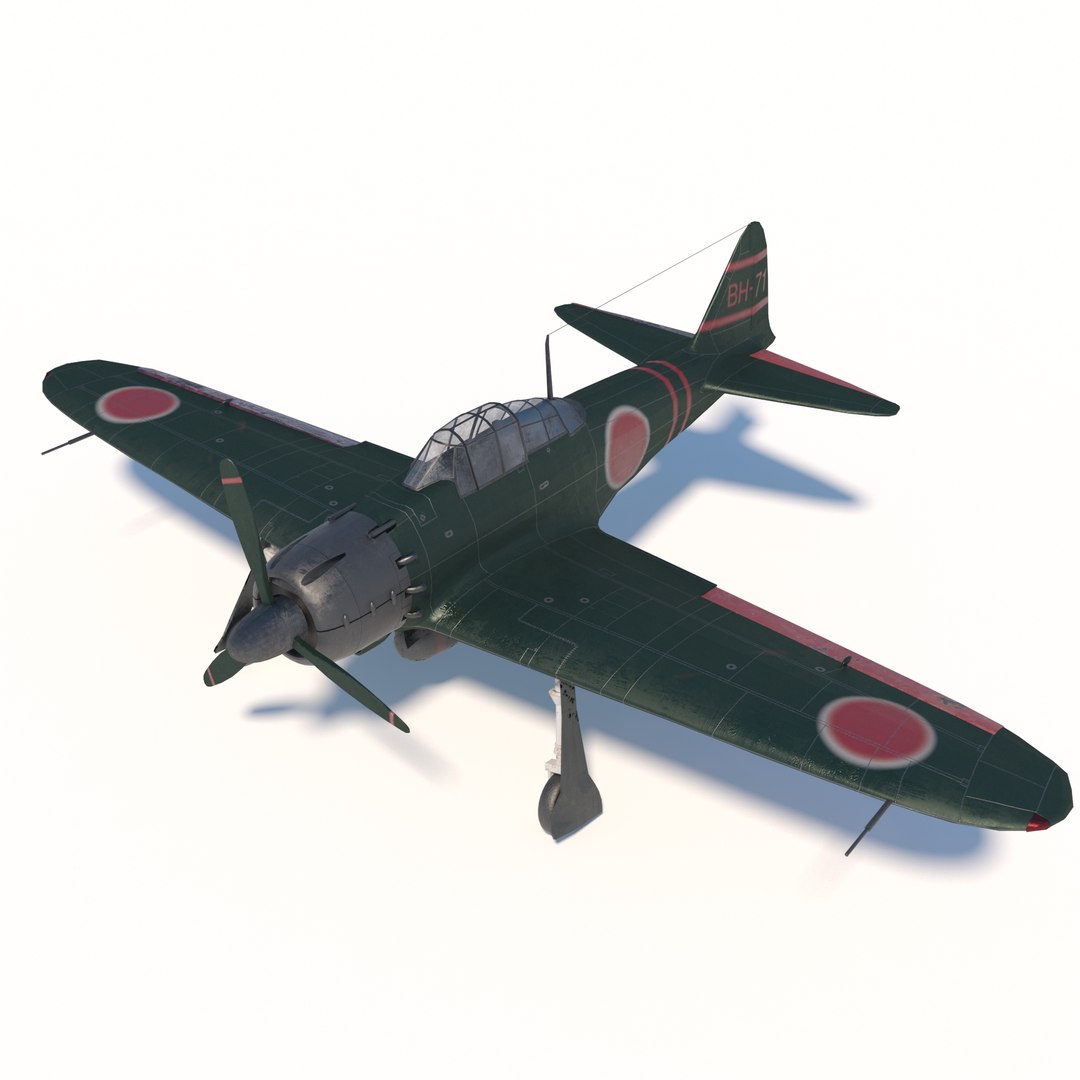 Mitsubishi A6m Zero Rig Model - TurboSquid 1419336