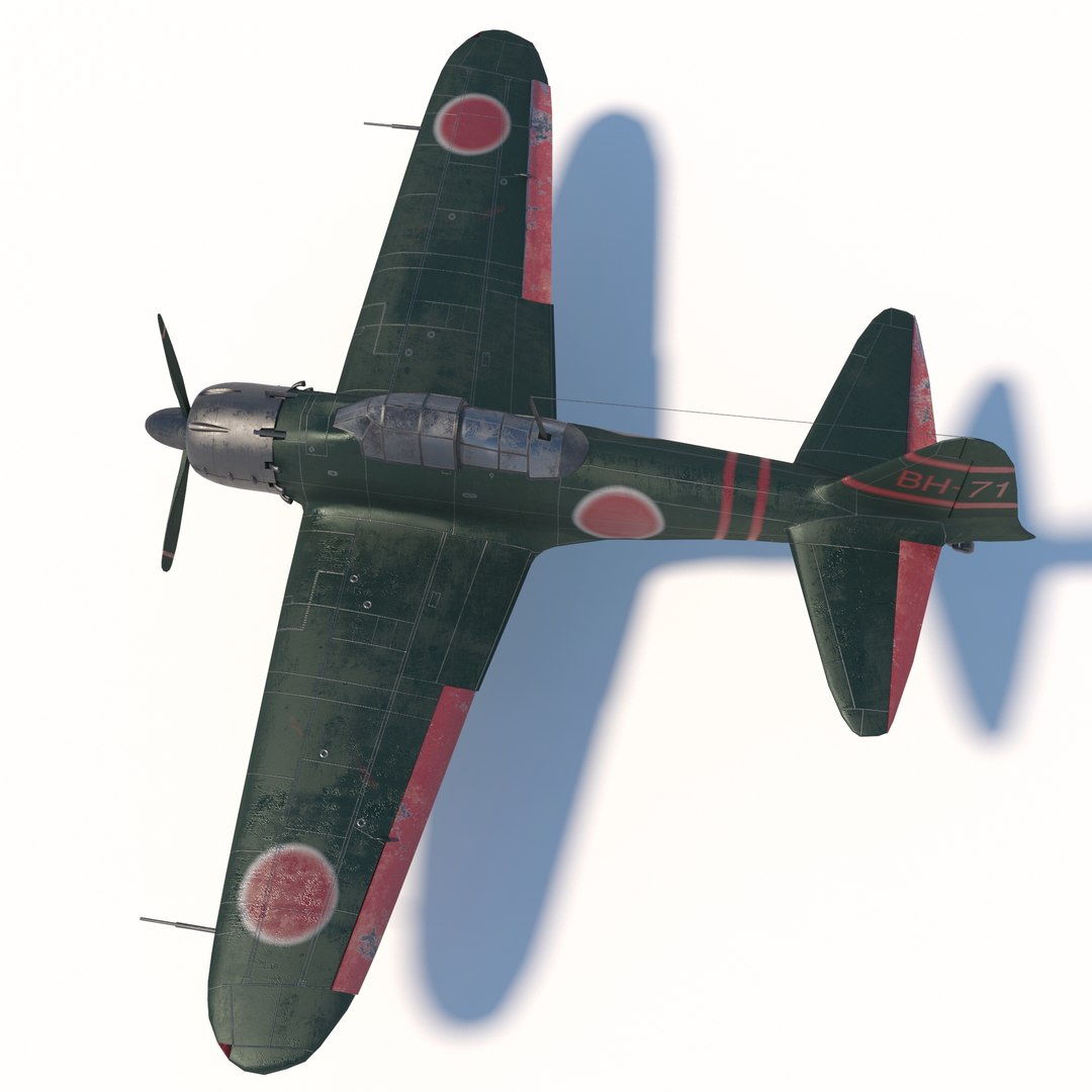 Mitsubishi A6m Zero Rig Model - TurboSquid 1419336
