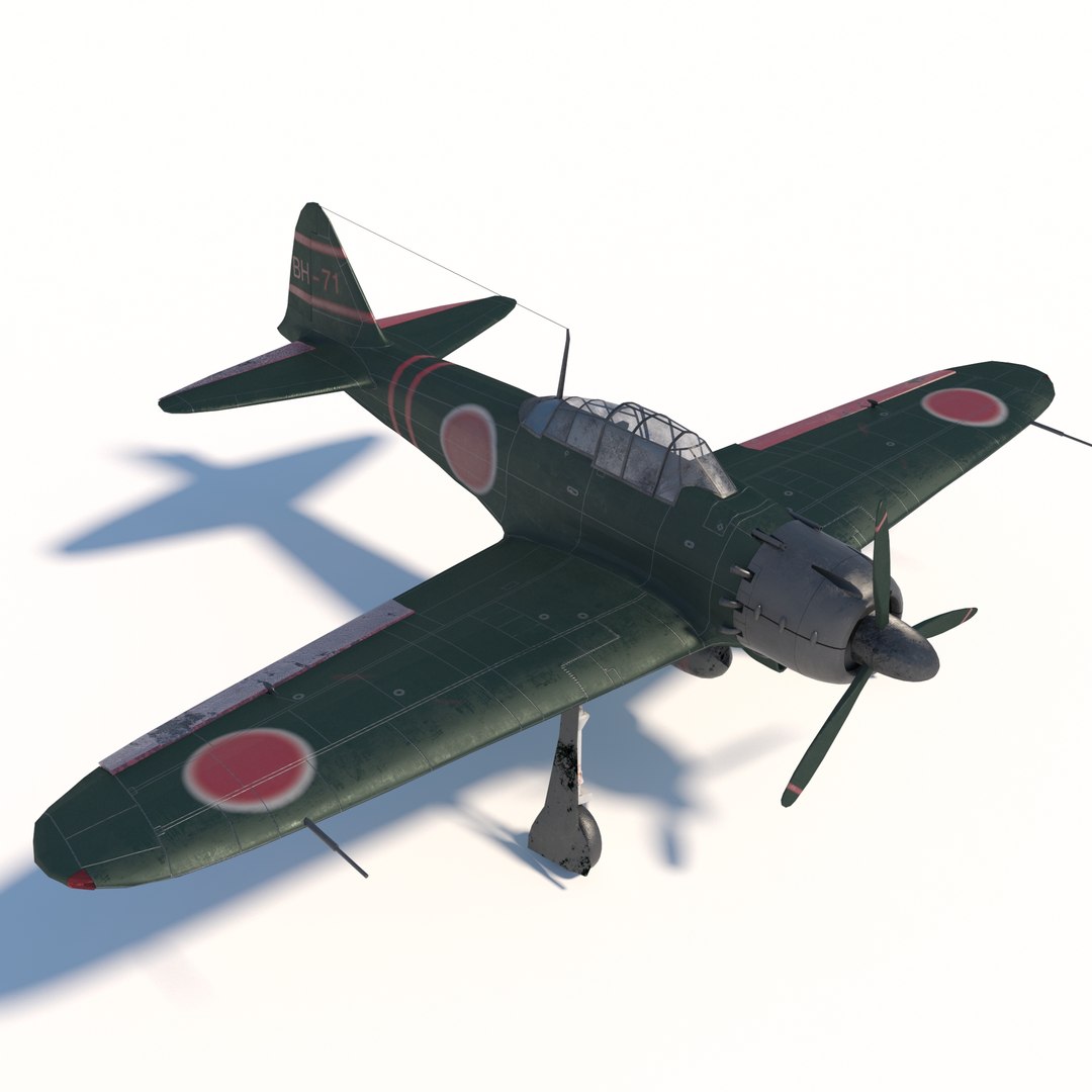 Mitsubishi A6m Zero Rig Model - TurboSquid 1419336