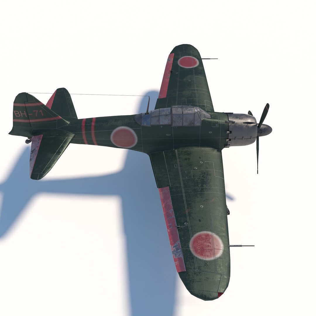 Mitsubishi A6m Zero Rig Model - TurboSquid 1419336