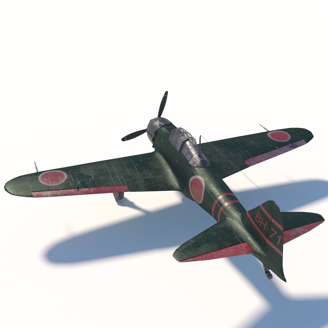 Mitsubishi A6m Zero Rig Model - TurboSquid 1419336