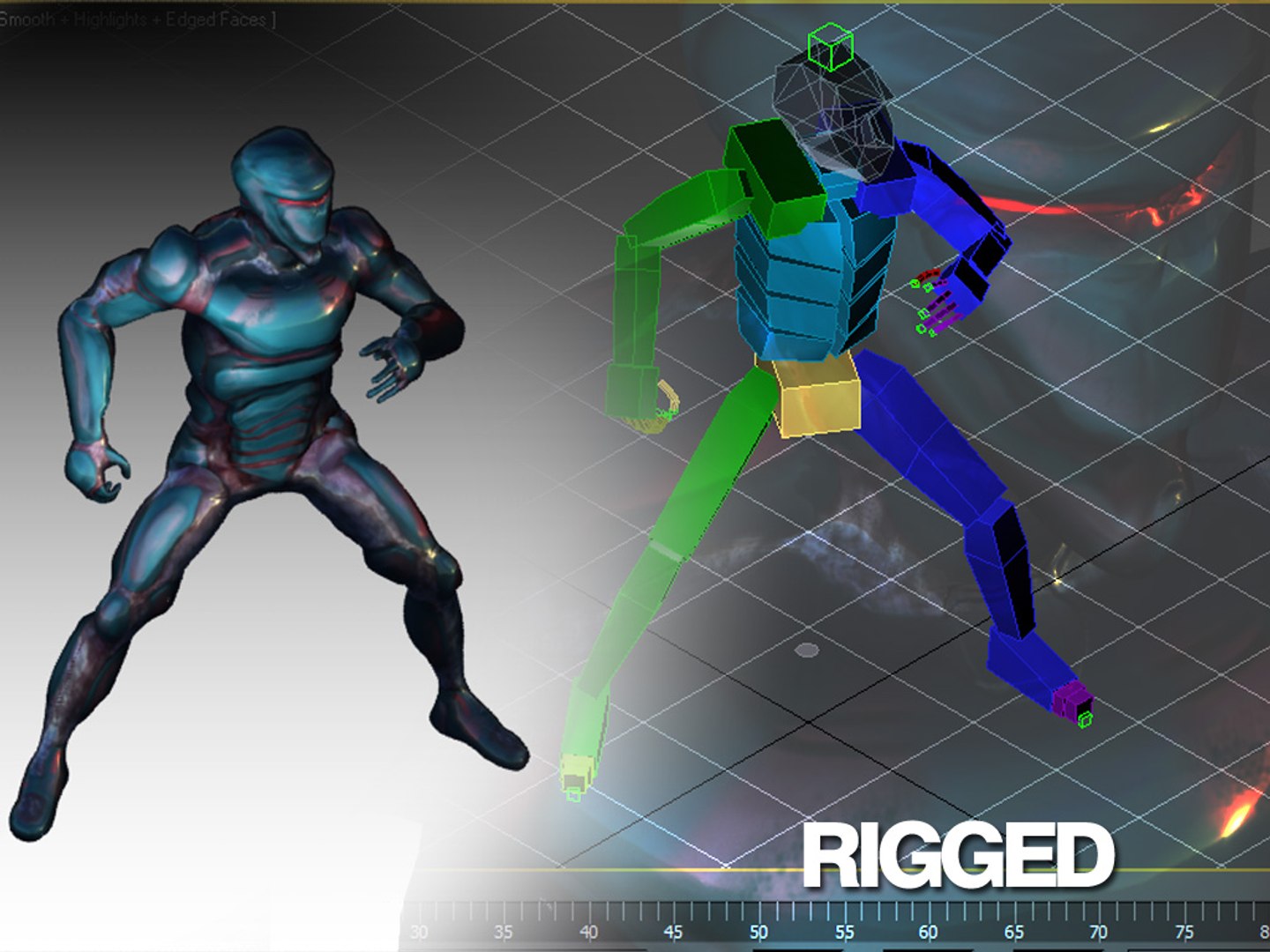 3ds Max Cyborg Cyclops