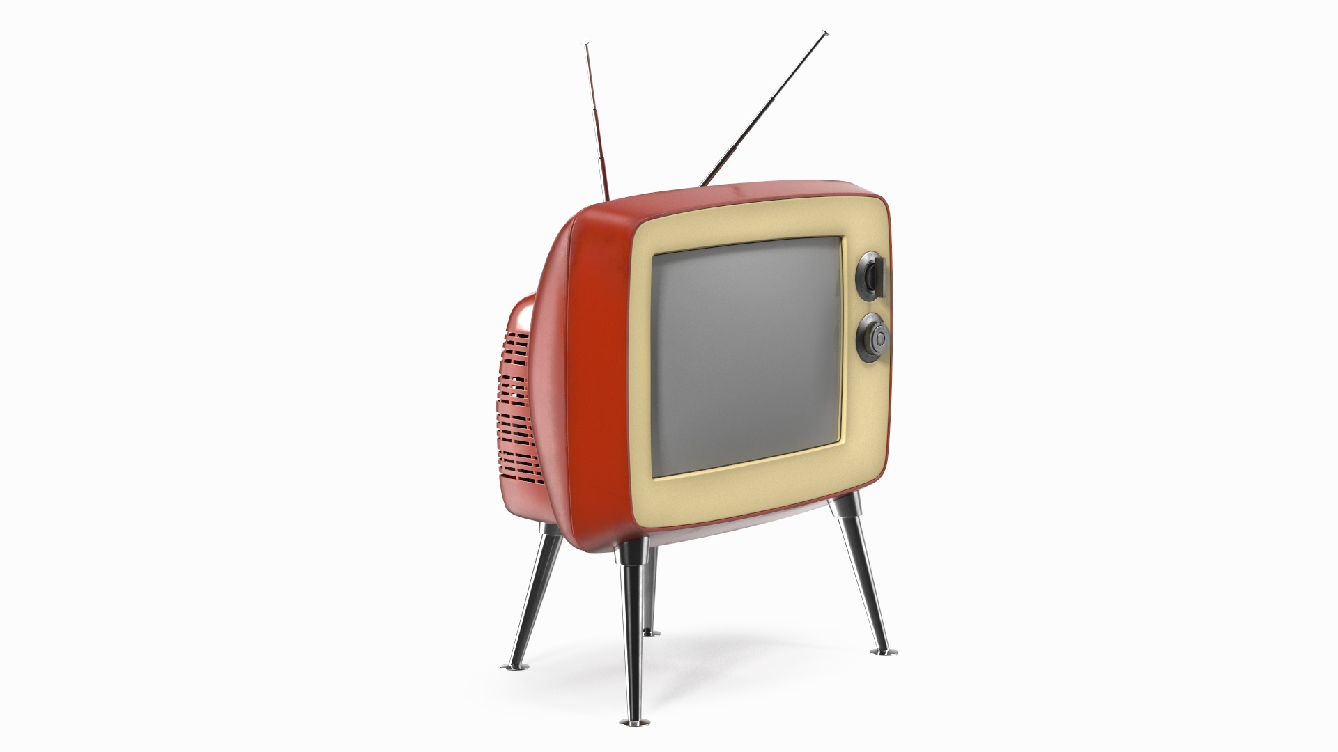 3D Old Tv On Legs - TurboSquid 2174831