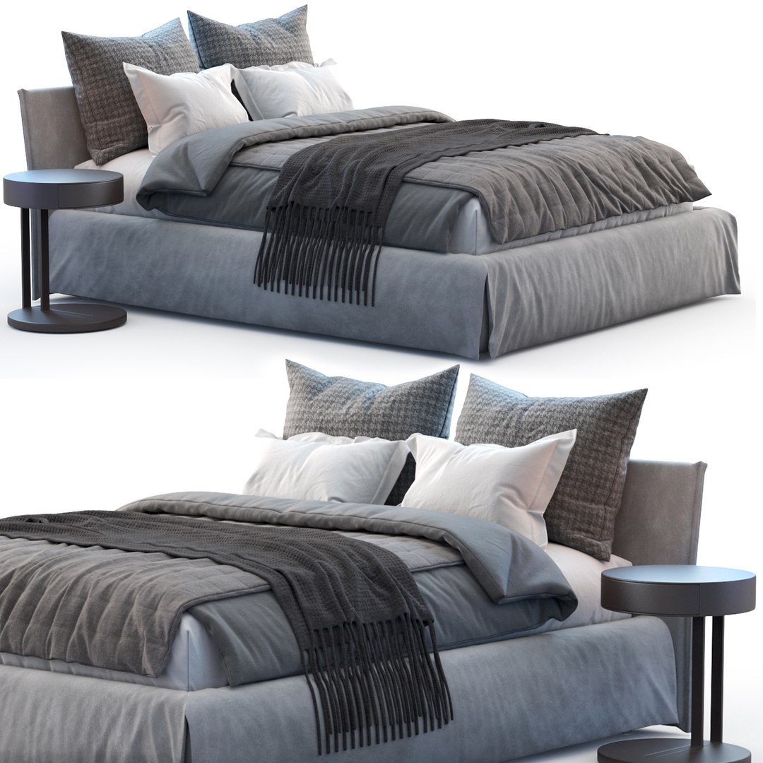 Meridiani Bed Fox 3D Model - TurboSquid 1568833
