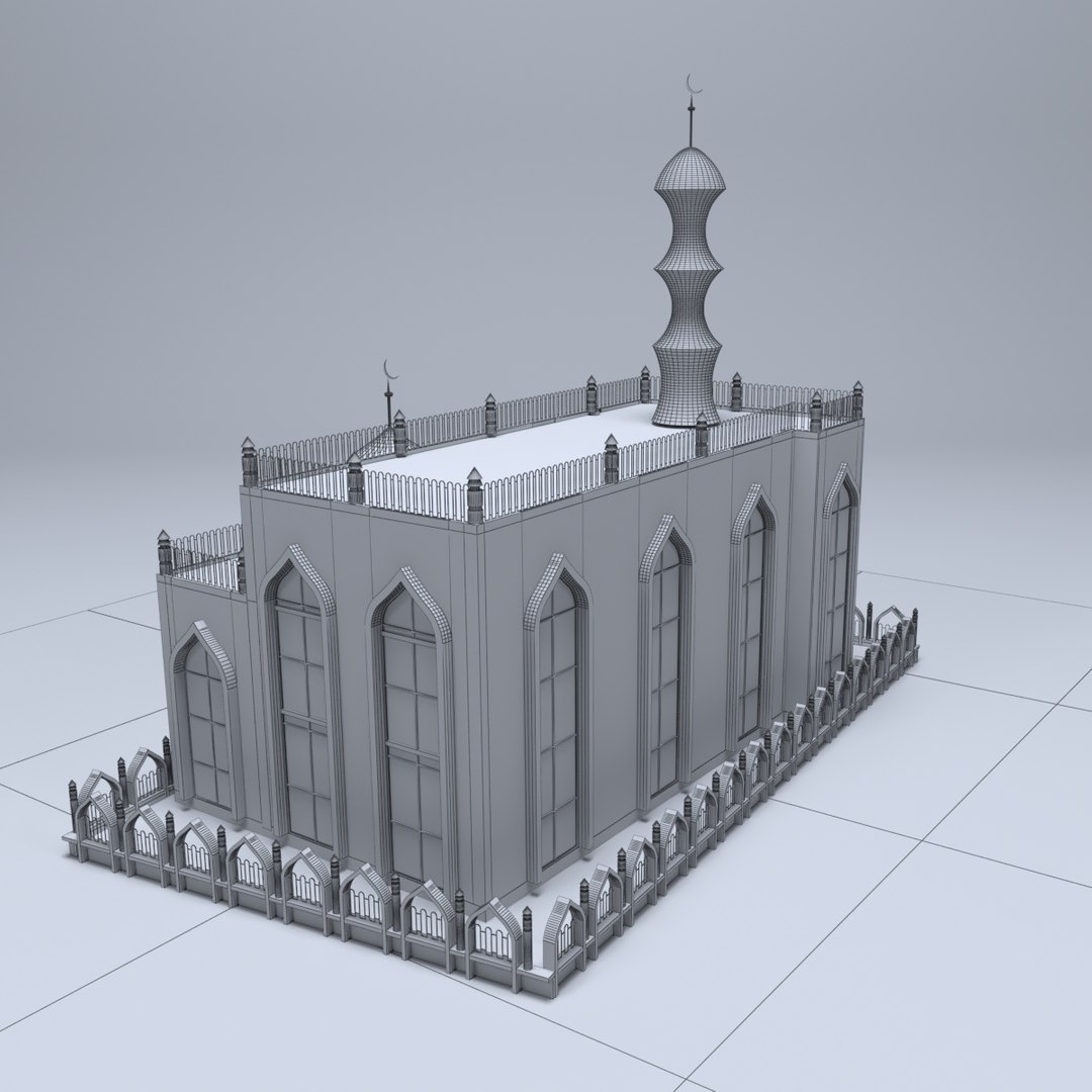 3D Mosque - TurboSquid 1557726