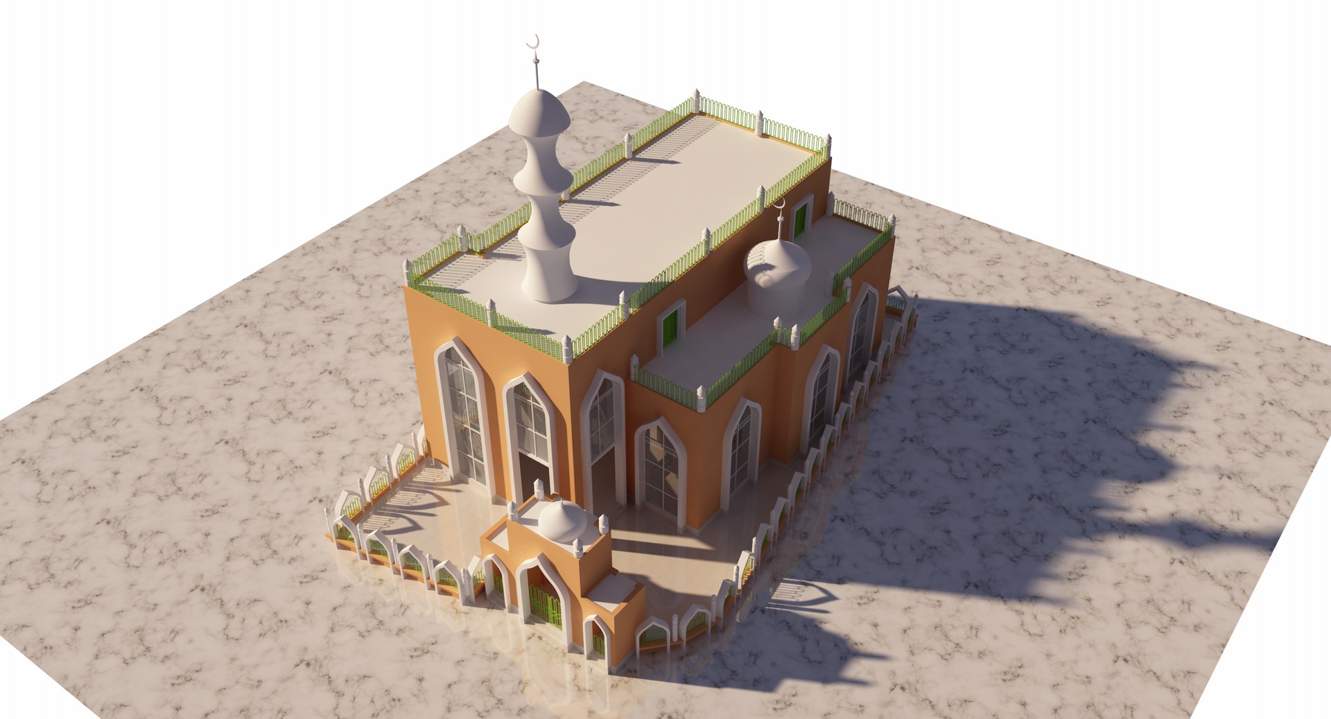 3D Mosque - TurboSquid 1557726