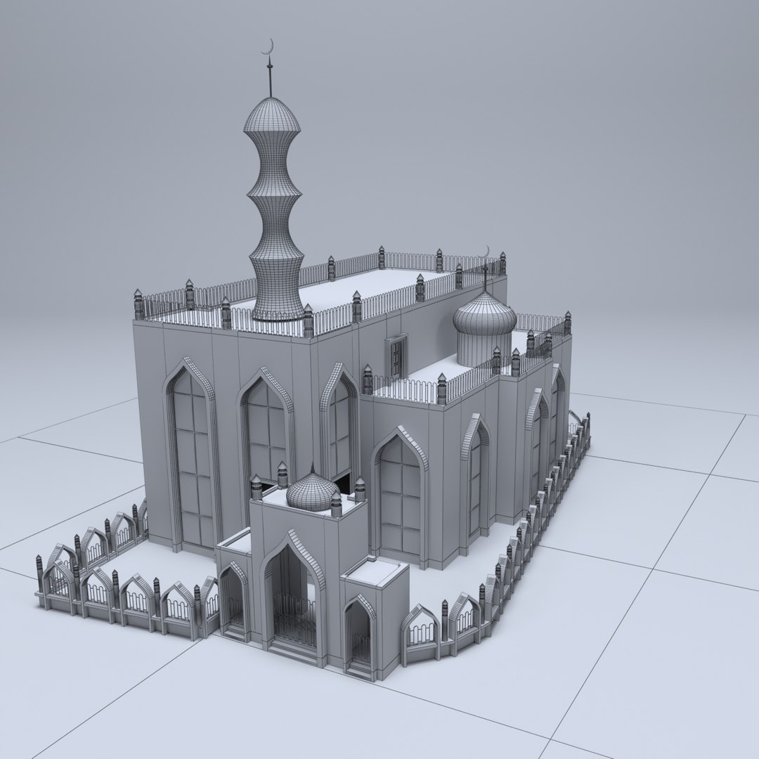 3D Mosque - TurboSquid 1557726