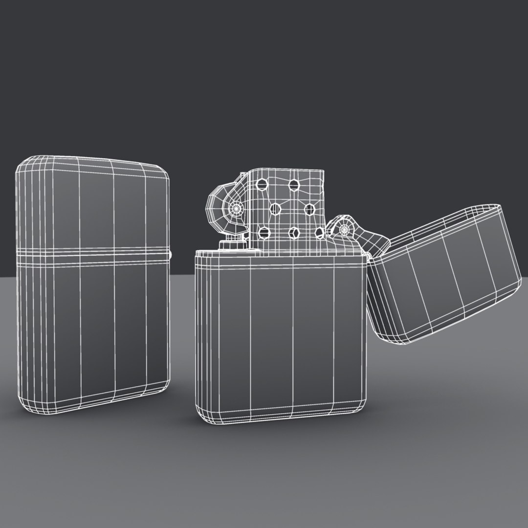 3d Zippo Lighter Model