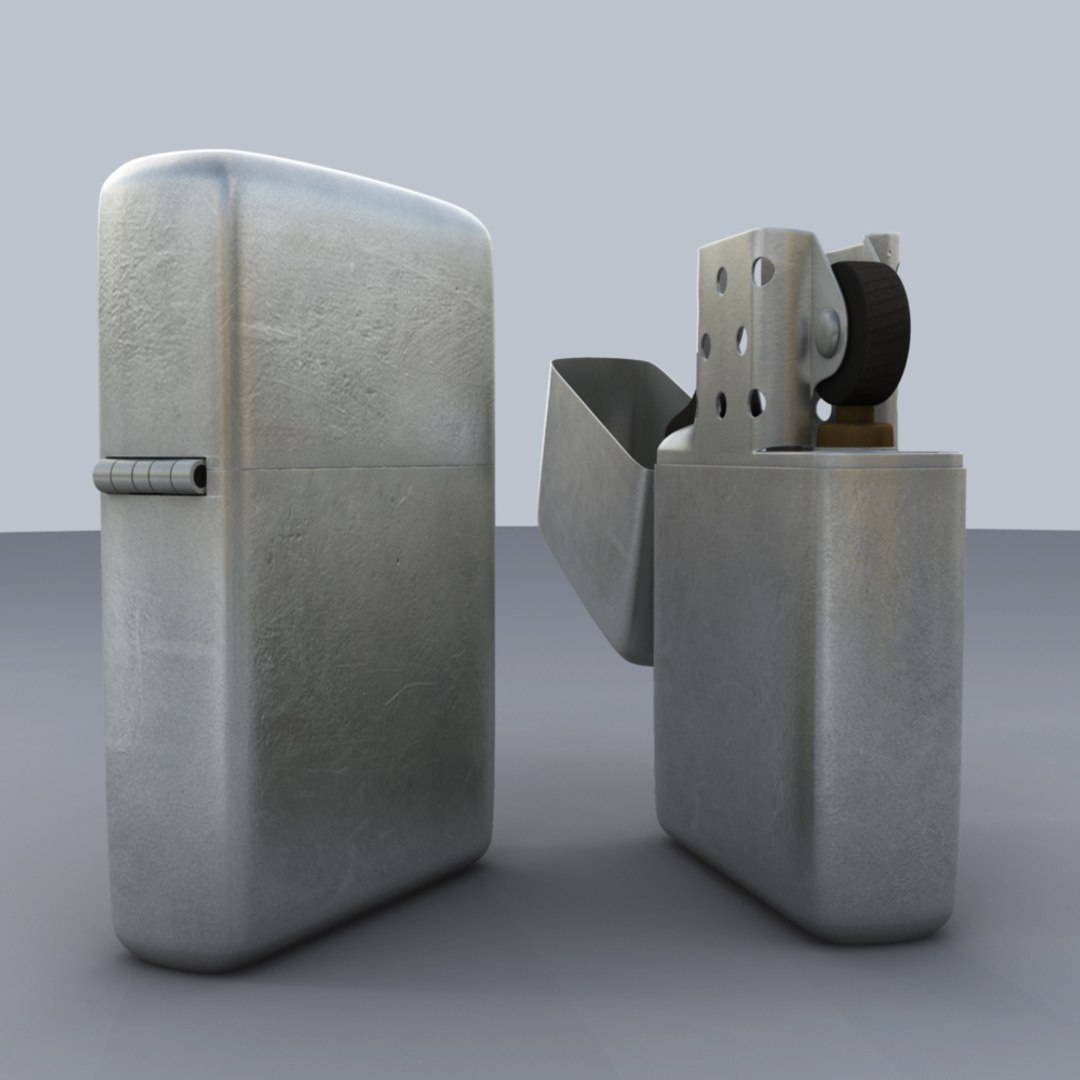3d Zippo Lighter Model