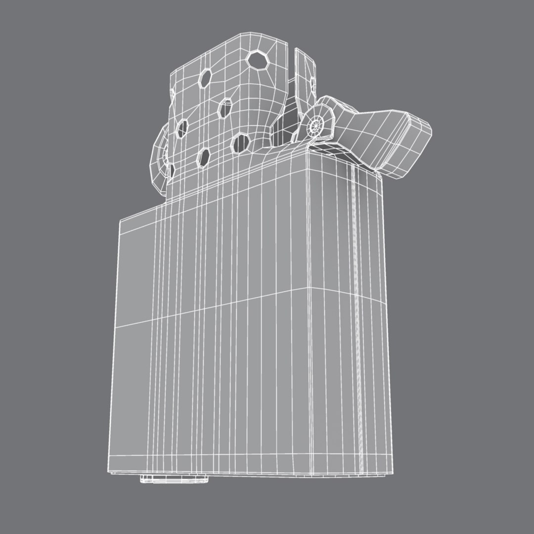 3d Zippo Lighter Model