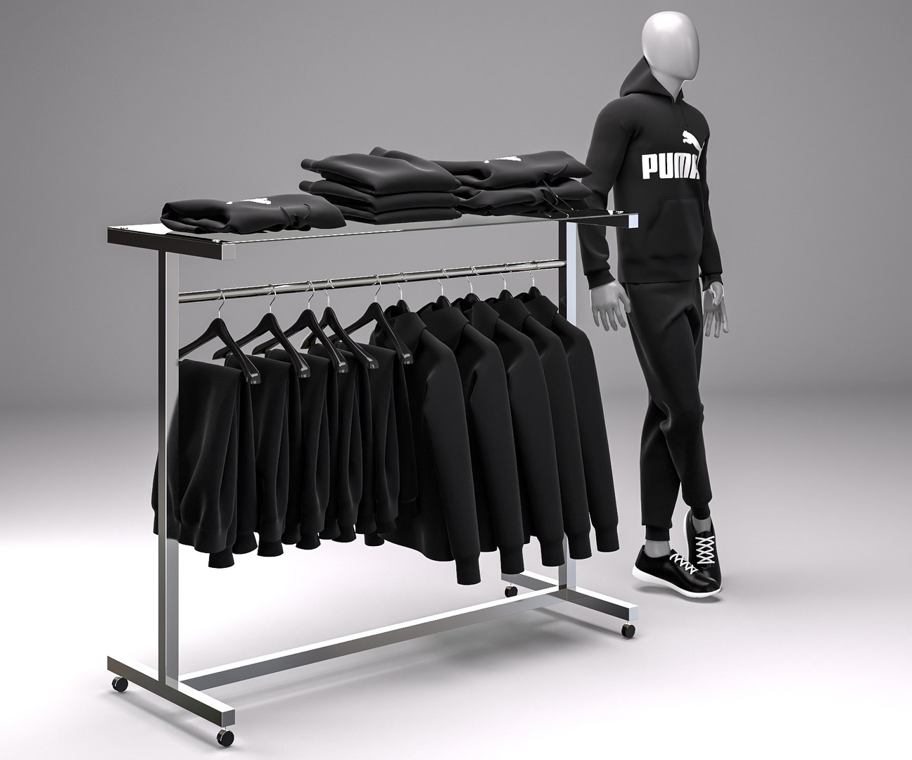 Male Hoodie Pants Stand 3D Model - TurboSquid 1371397