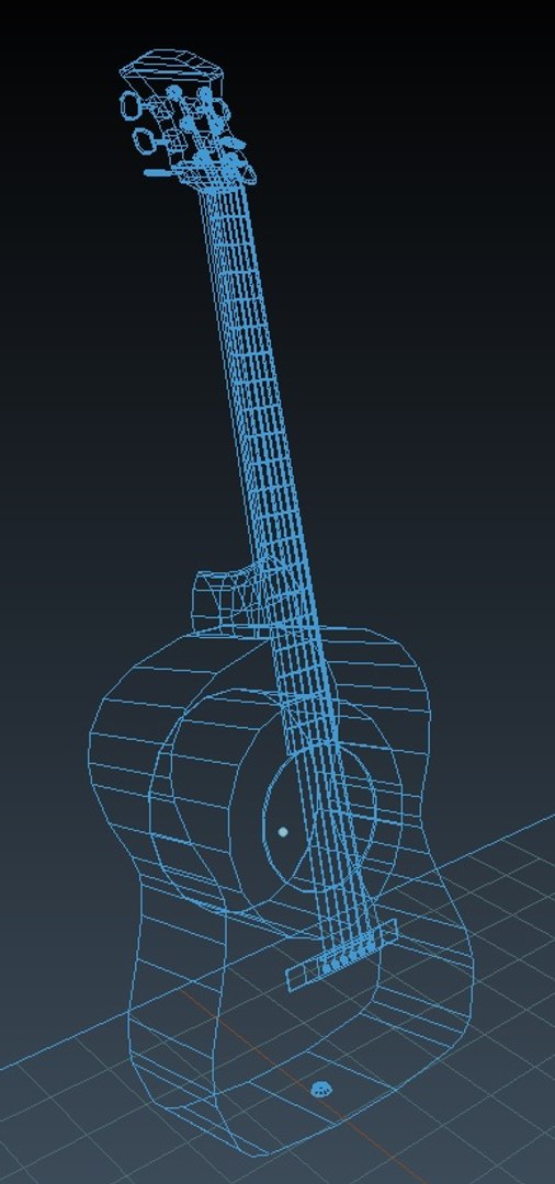 Ams guitar model - TurboSquid 1328823