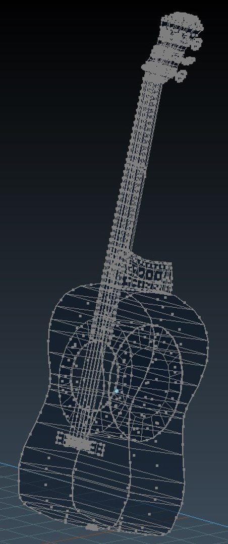 Ams guitar model - TurboSquid 1328823