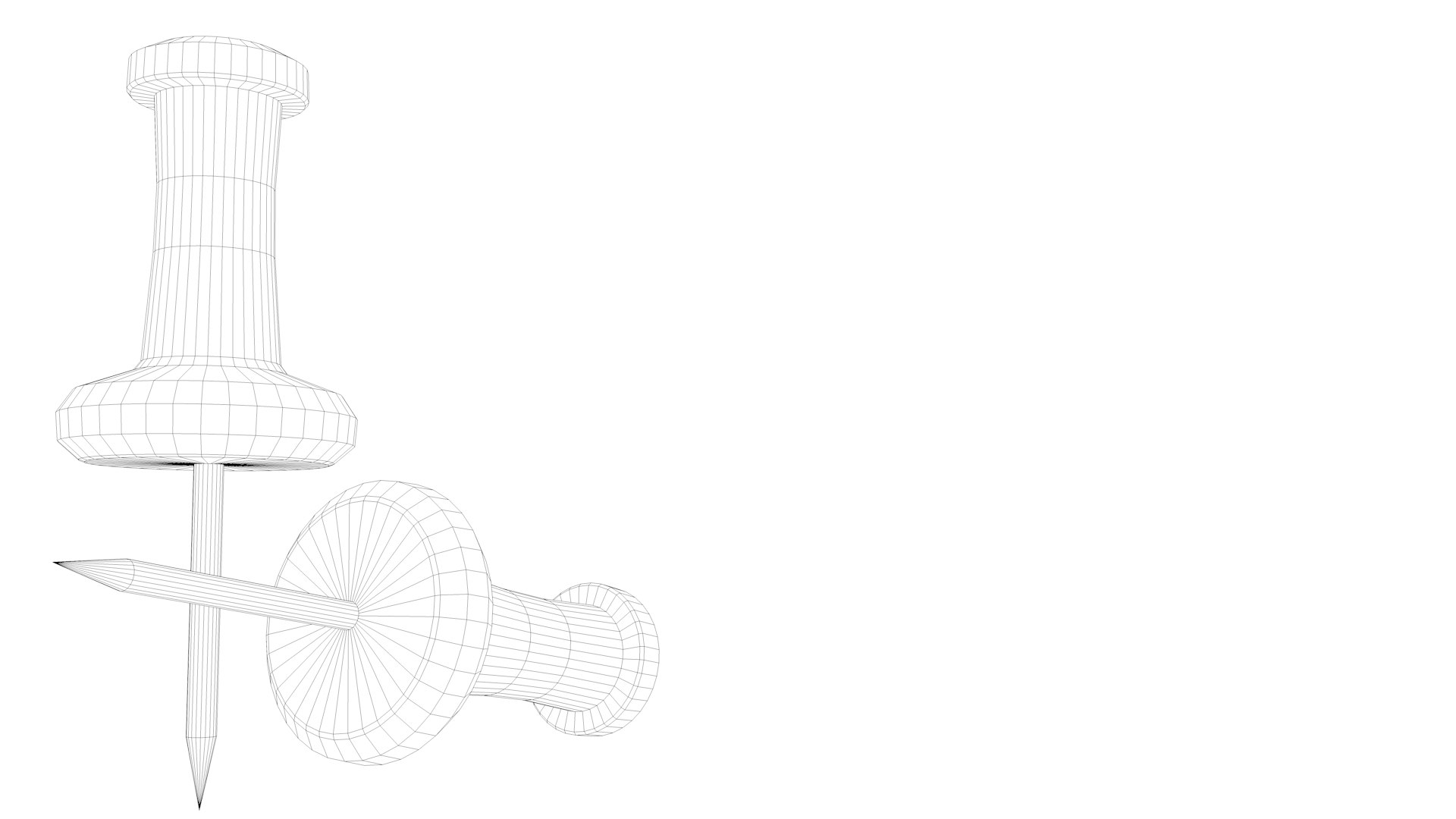 3D thumb tack - TurboSquid 1167242