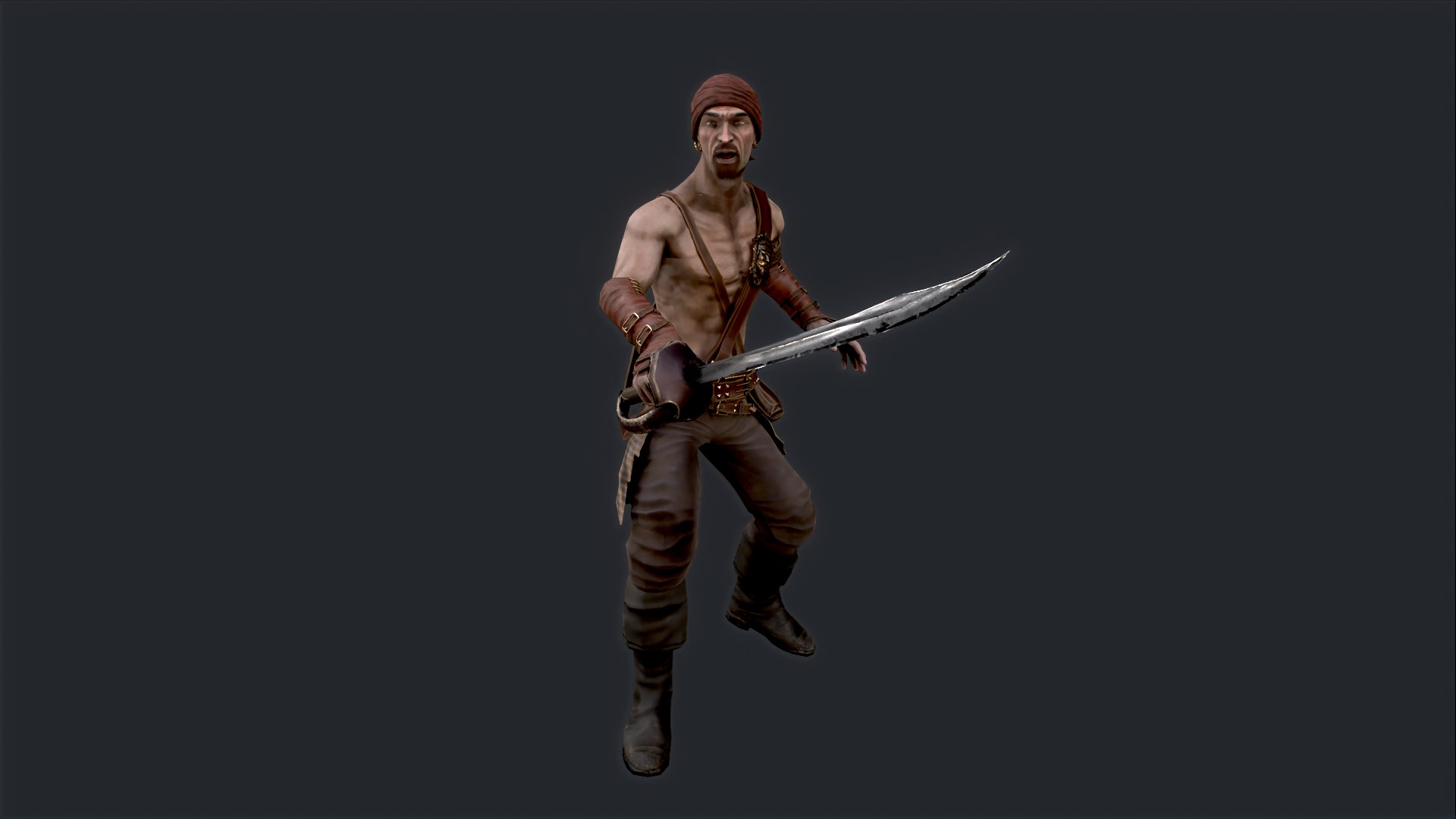 Pirate 3D Model - TurboSquid 2137299
