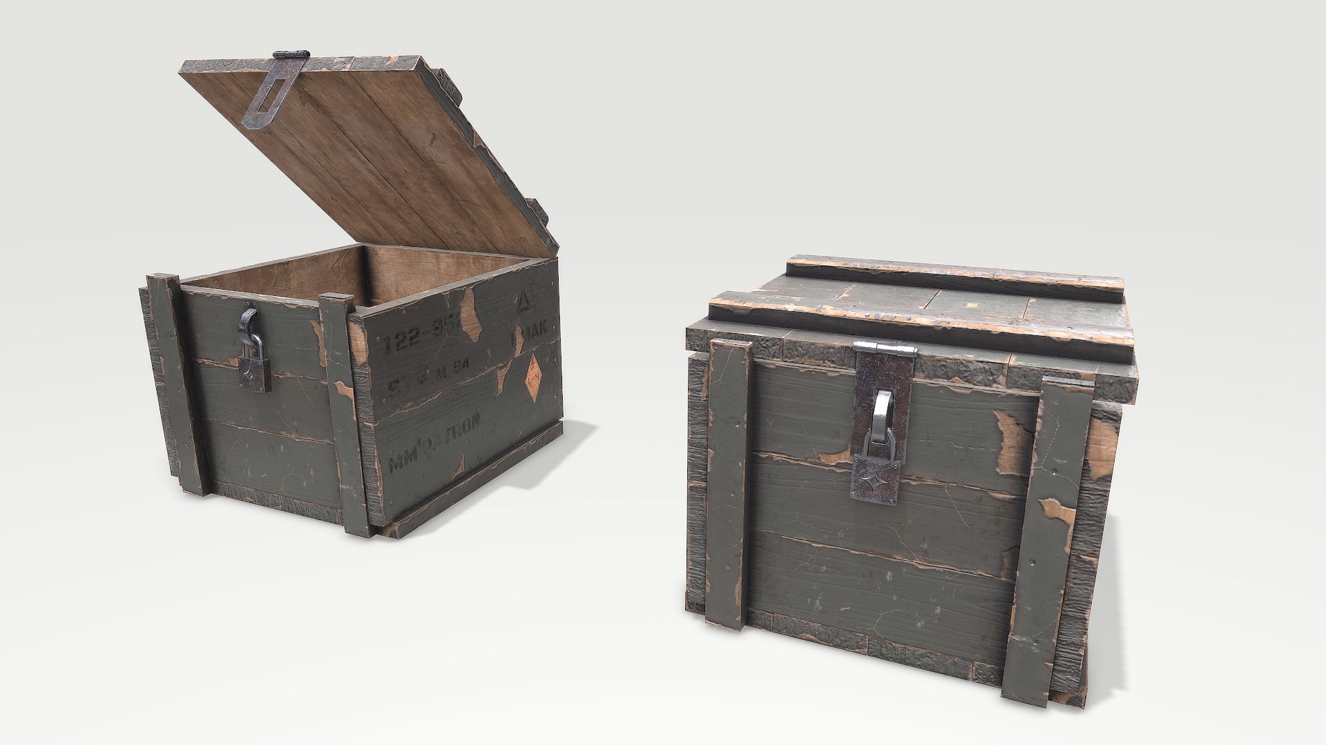 3D Army Crate 1 - TurboSquid 1746258