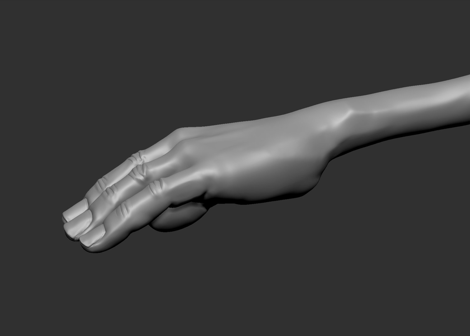 3d Cartoon Hand Model