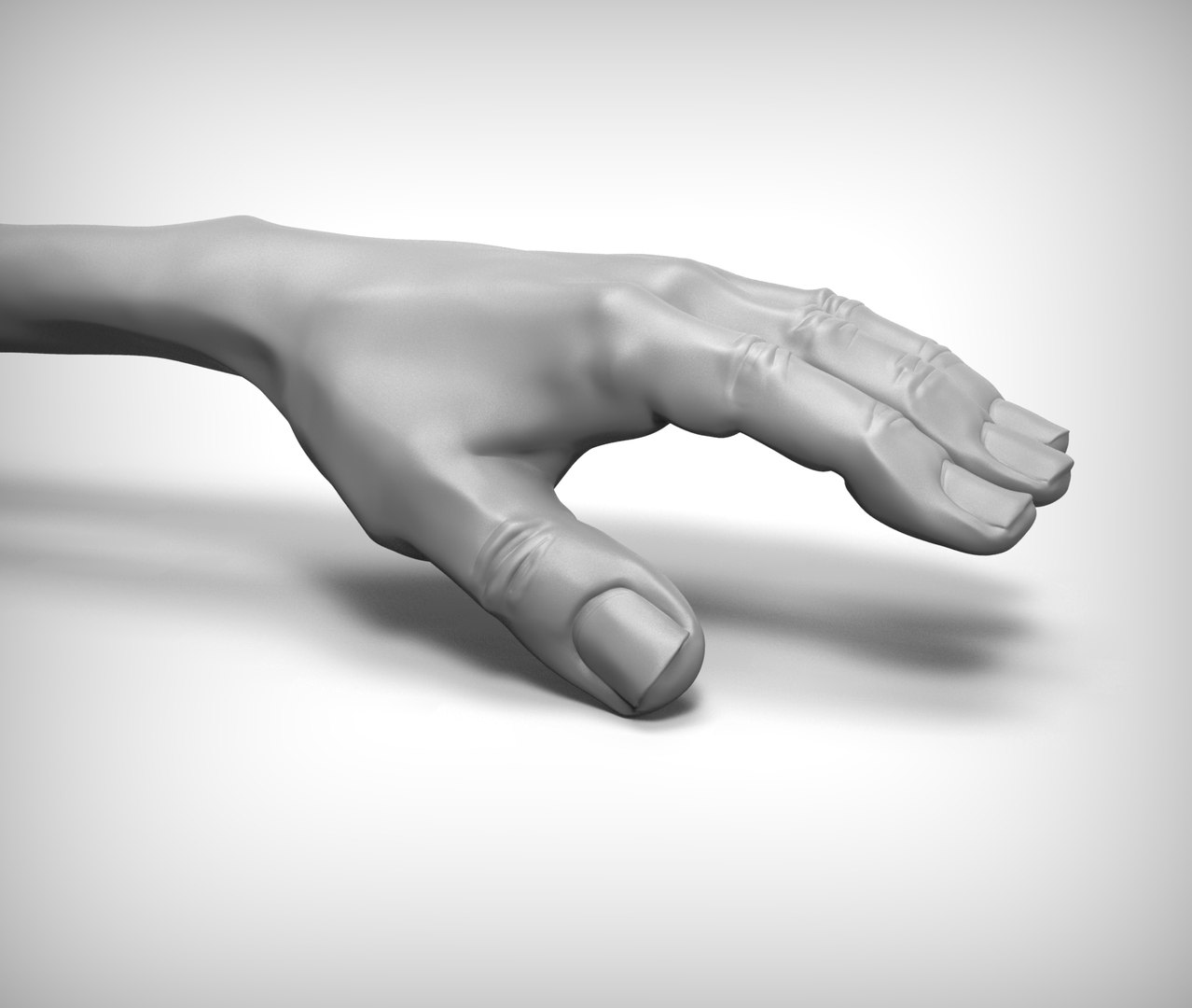 3d Cartoon Hand Model