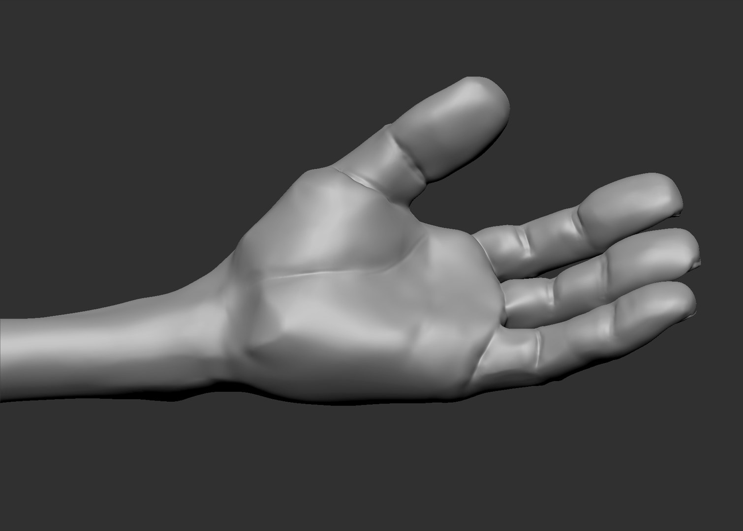 3d Cartoon Hand Model