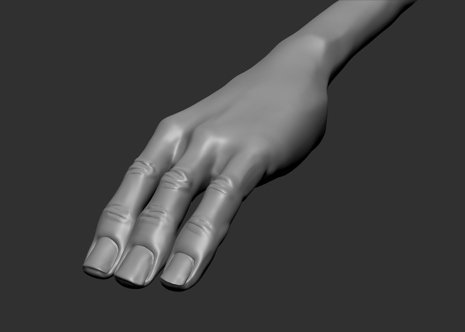 3d Cartoon Hand Model