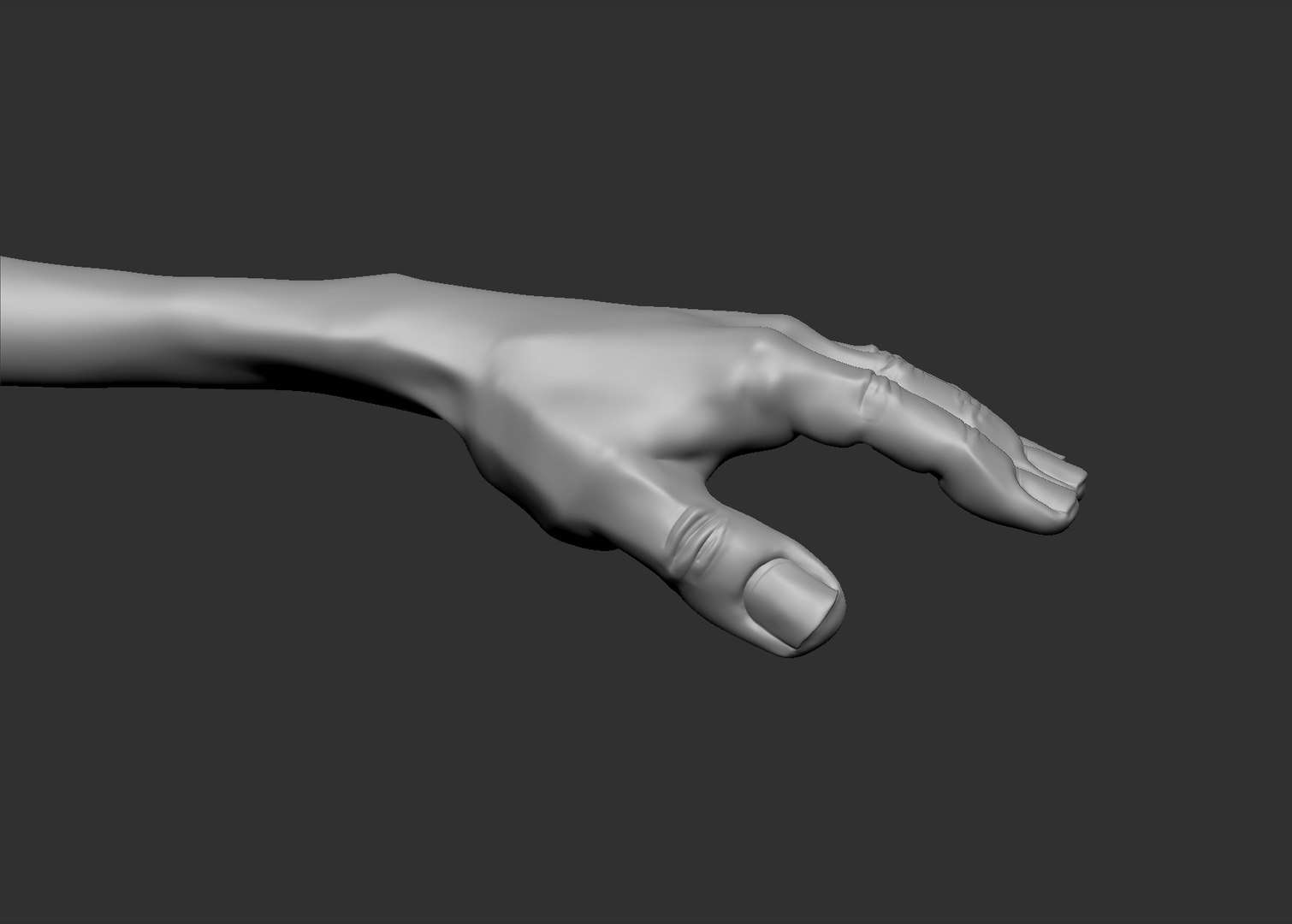 3d Cartoon Hand Model