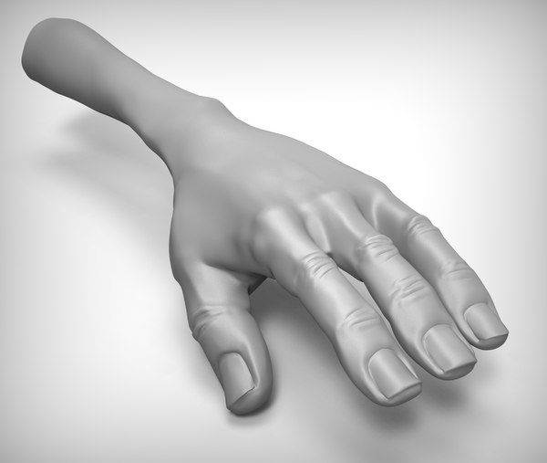 3d model monster alien hand