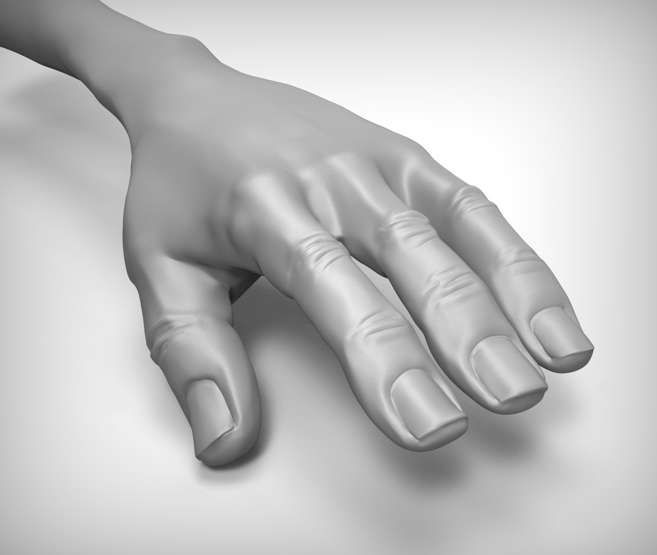 3d Cartoon Hand Model