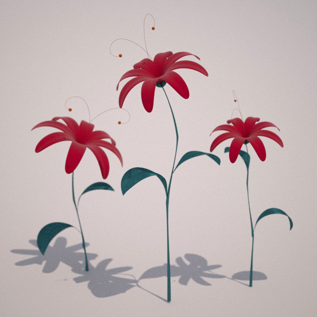 Maya Cluster Growing Flowers