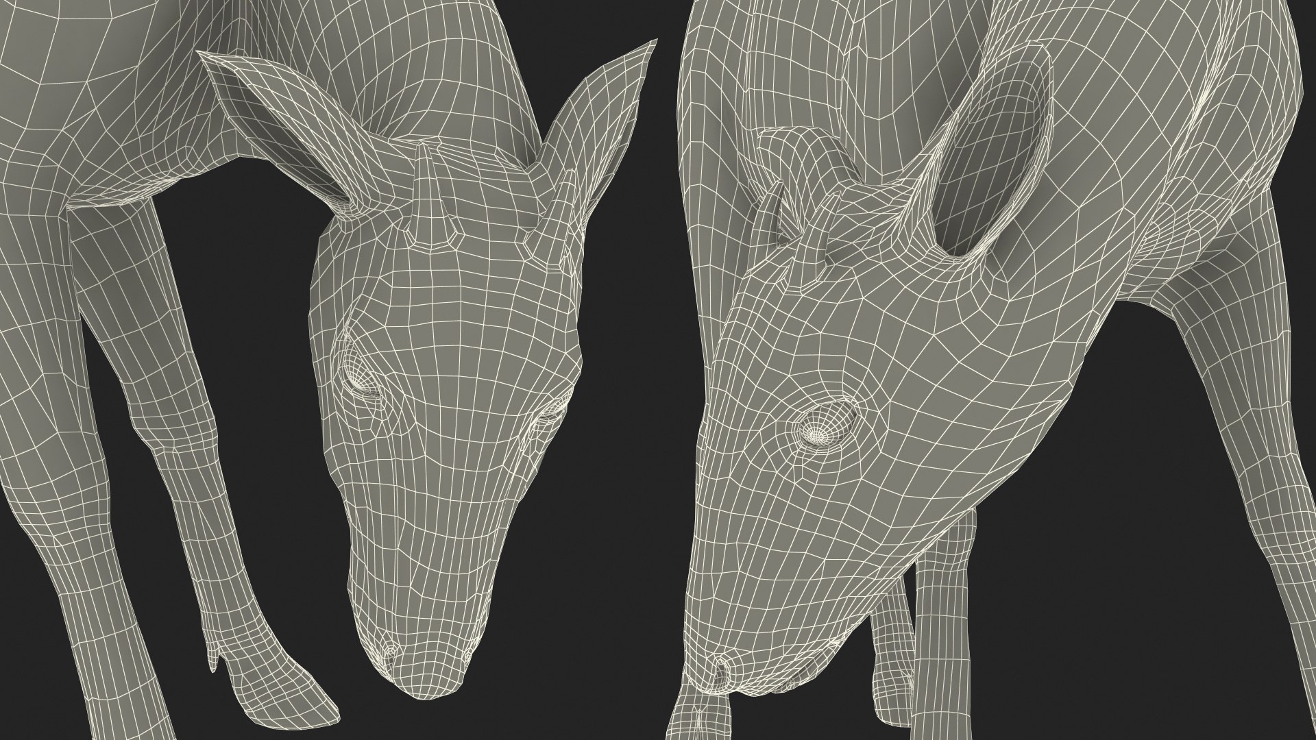 3D Saola Eating Pose Fur Model - TurboSquid 2202825