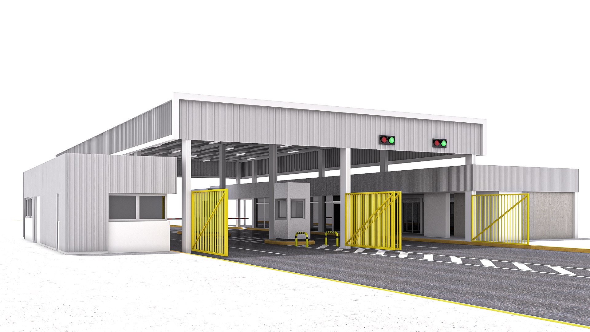 Border Crossing 01 3D - TurboSquid 2161708