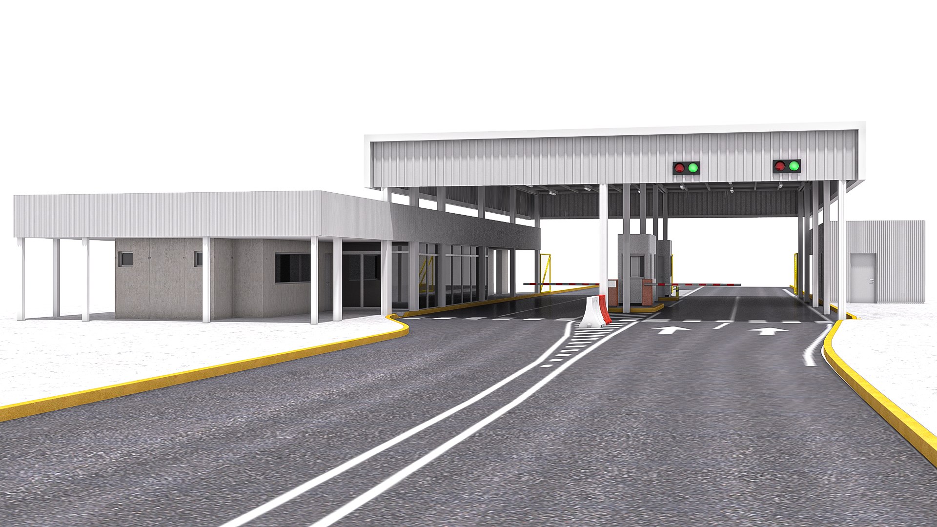 Border Crossing 01 3D - TurboSquid 2161708