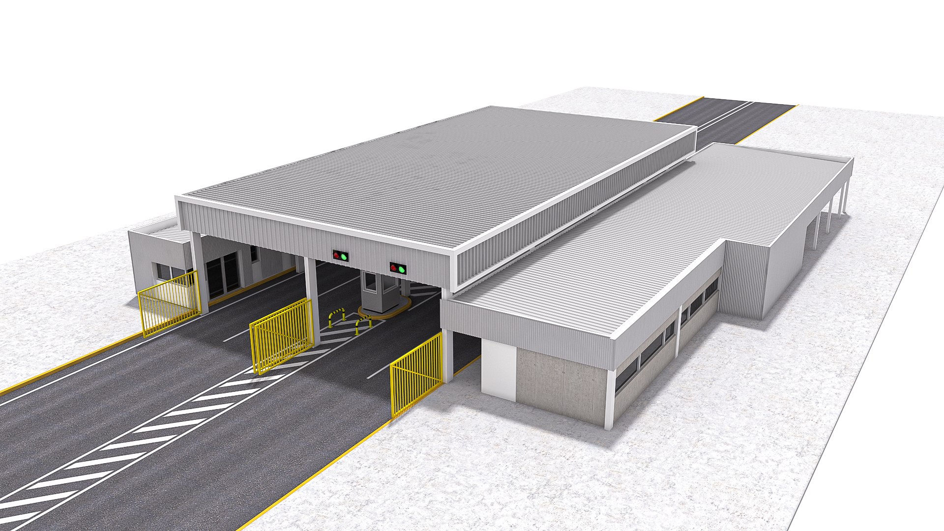 Border Crossing 01 3D - TurboSquid 2161708