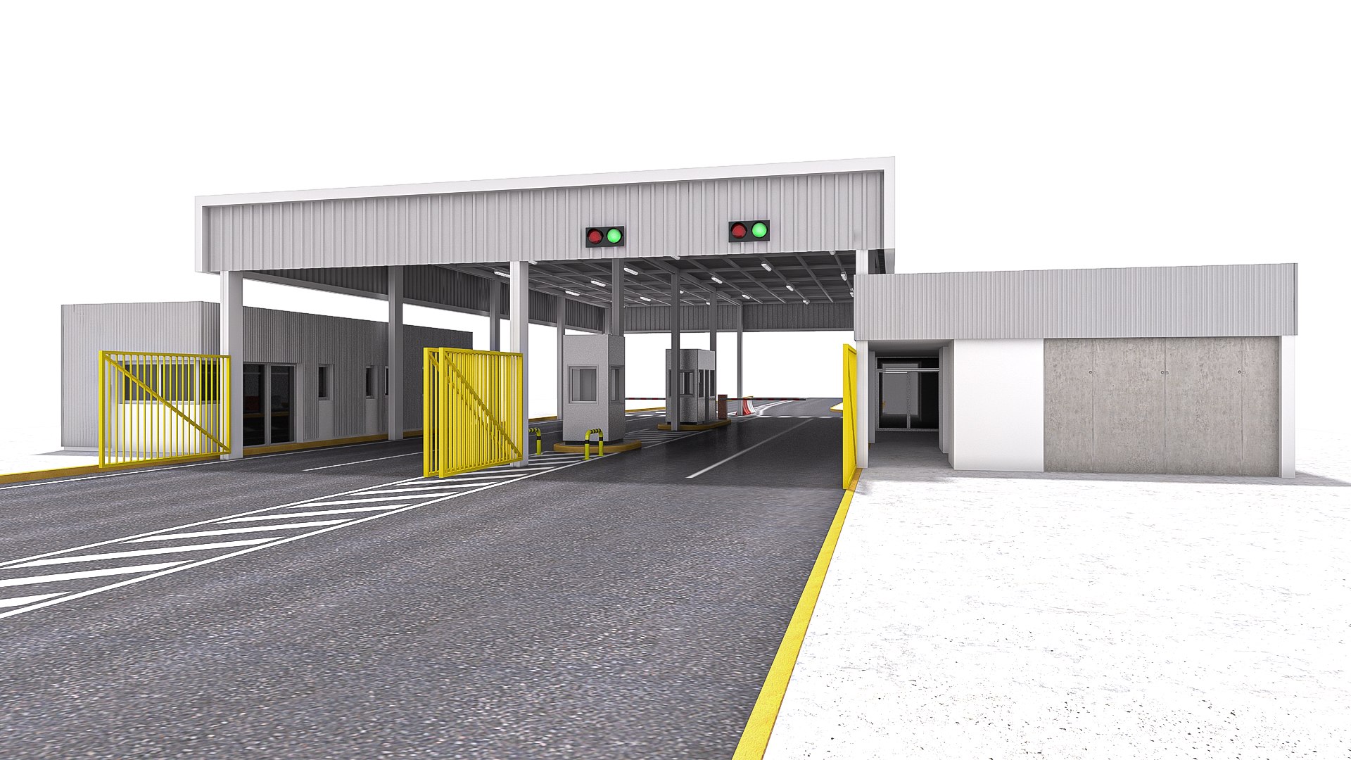 Border Crossing 01 3D - TurboSquid 2161708