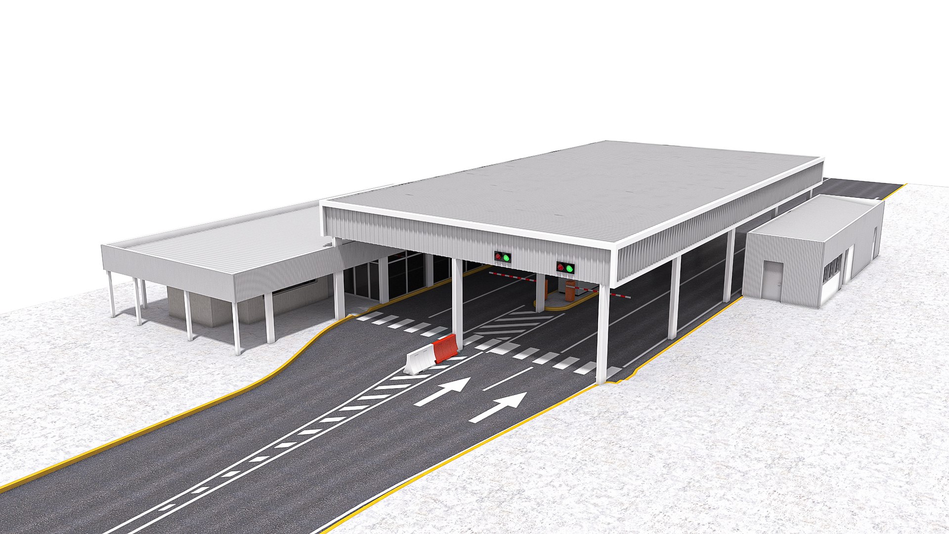 Border Crossing 01 3D - TurboSquid 2161708