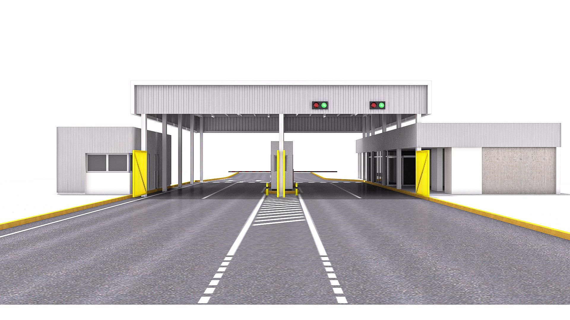 Border Crossing 01 3D - TurboSquid 2161708