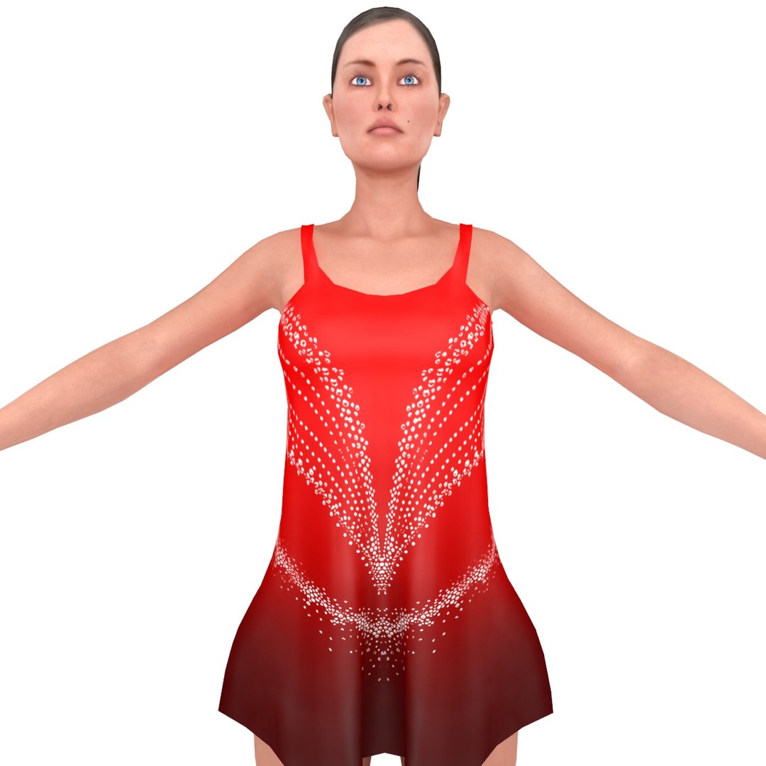 Female Figure Skater Model - TurboSquid 1312316