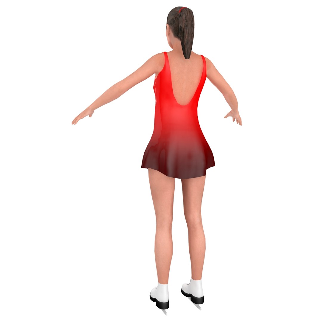 Female Figure Skater Model - TurboSquid 1312316