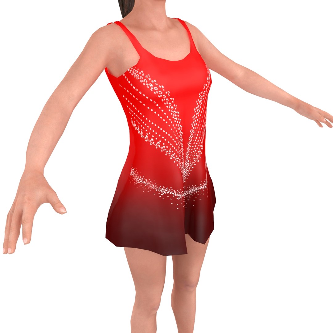 Female Figure Skater Model - TurboSquid 1312316